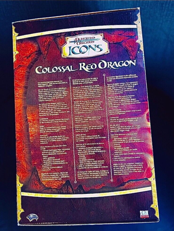 Dungeons and Dragons Colossal Red Dragon Limited Edition Miniature for ...