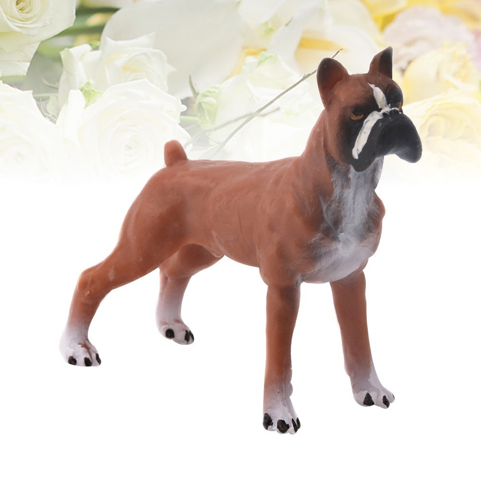 1pc High Simulated Dog Model Plastic Solid Static Dog Craft Animal ...