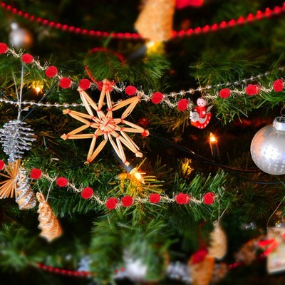 Glitter Pom-poms Ribbon Christmas Tree Decorative Ribbon for DIY Art ...