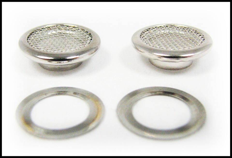 Cigar Box Guitar Parts: 12pc. 15mm Screened Nickel Grommets & Washers ...