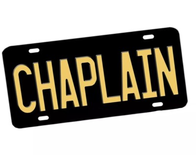 Law Enforcement Chaplain Design Aluminum License Plate Novelty Sign | eBay