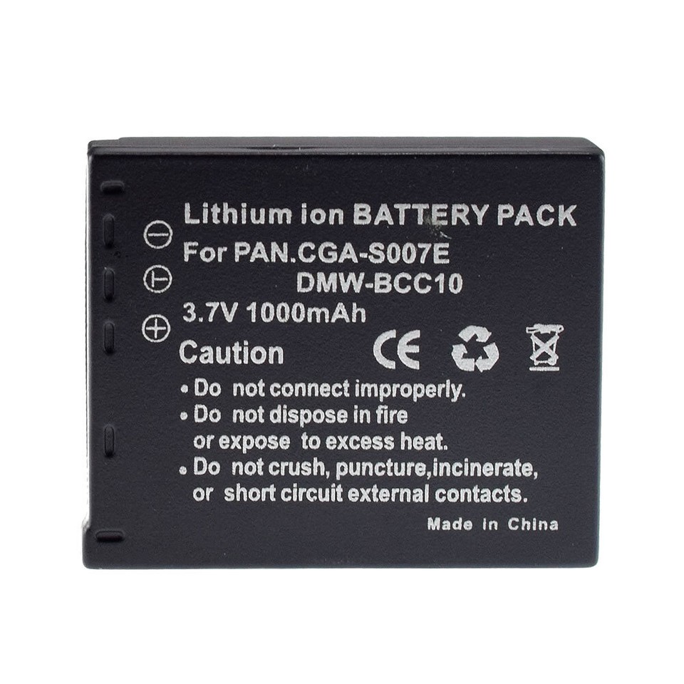 2Pack Battery For Panasonic Lumix DMC-TZ1 DMC-TZ2 DMC-TZ3 DMC-TZ4 DMC ...