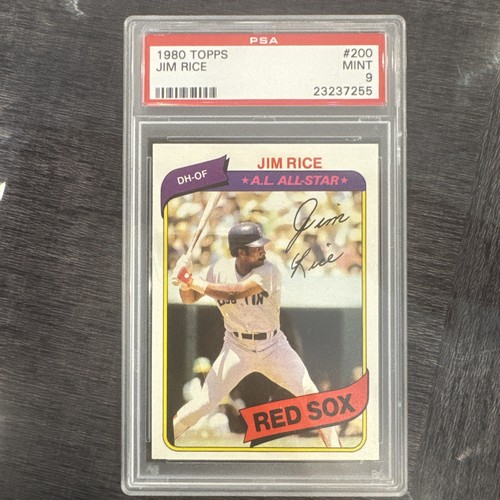 1980 Topps #200 Jim Rice Red Sox HOF PSA 9 - MINT | eBay