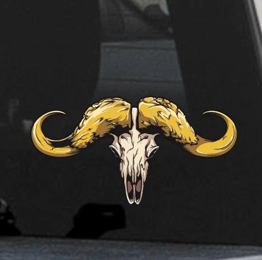 Buffalo Skull Decals