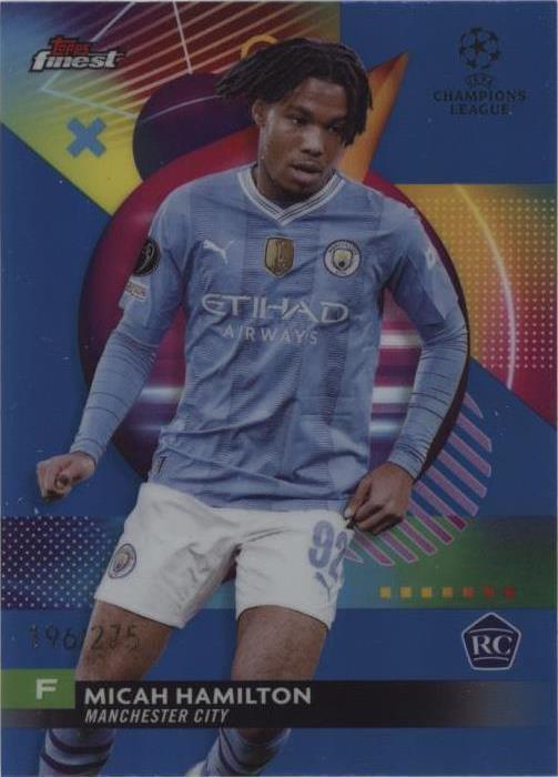 2023-24 Topps Finest UEFA Club Competitions - Micah Hamilton #51 Sky ...