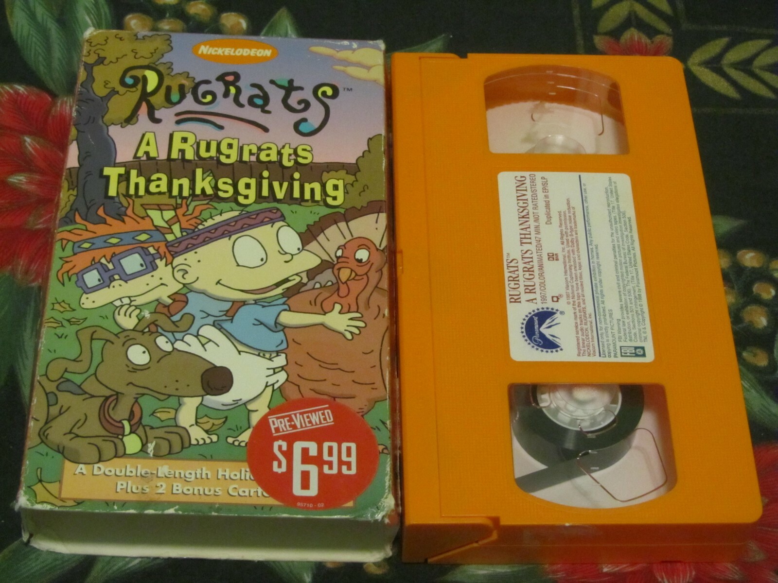 RARE~NICKELODEON~A RUGRATS THANKSGIVING~BLOCKBUSTER VHS~1997~TESTED~47 ...