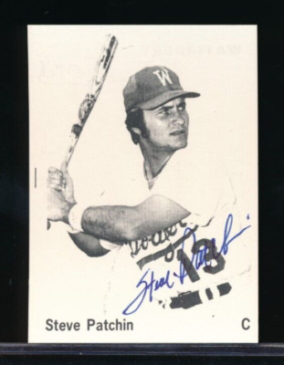 1975 TCMA Waterbury Dodgers #15 Steve Patchin signed auto autograph ...