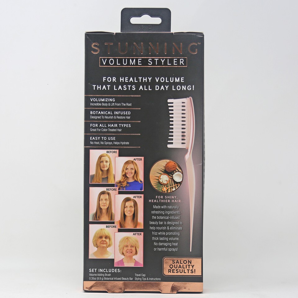 Stunning Volume Styler Volumizing Hair Brush Salon Quality Results ...