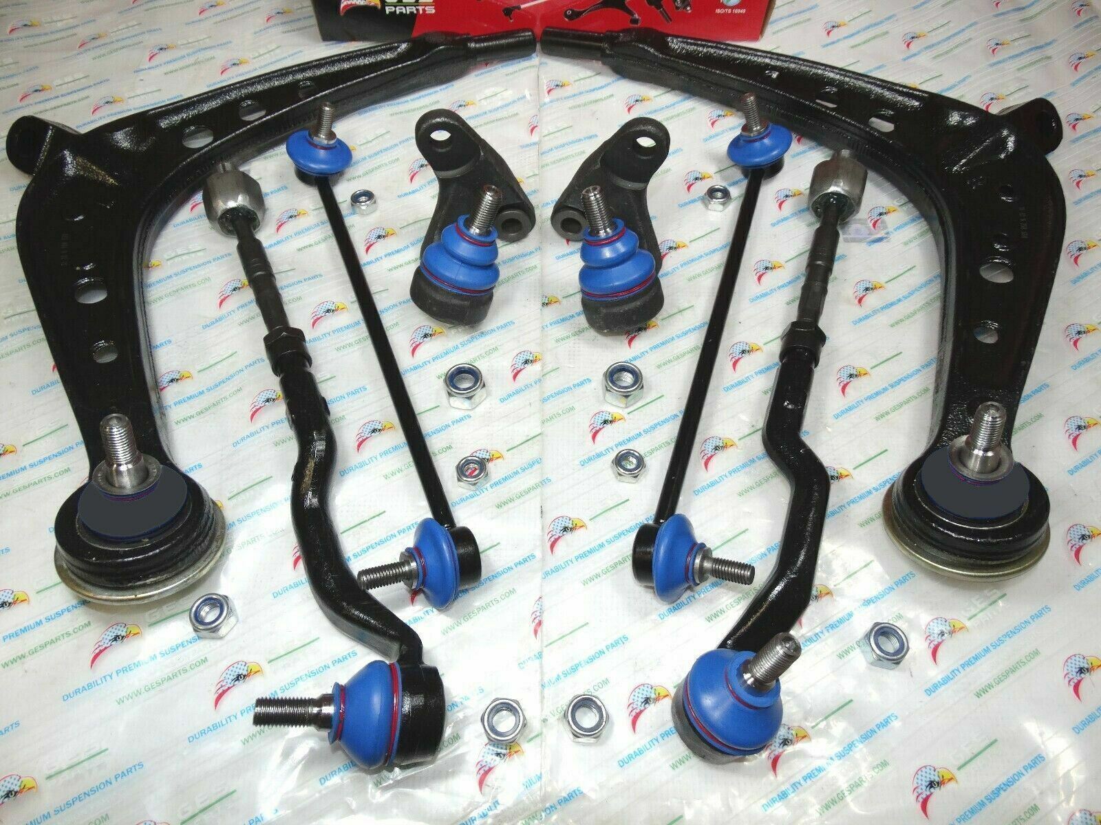 8 FRONT CONTROL ARMS BALL JOINT TIE ROD LINK For 2001-2005 BMW E46 ...