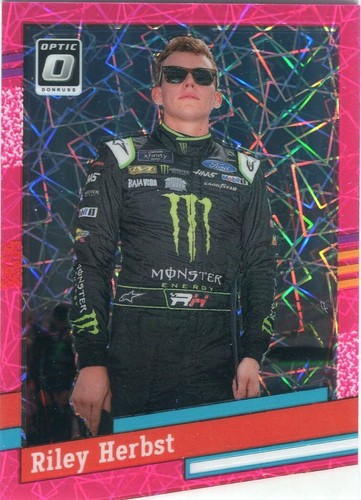 2024 Panini Donruss Racing Pink Velocity Optic #155 Riley Herbst /79 ...
