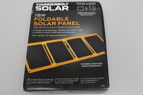 Thunderbolt Solar Panel Kit Foldable 18w | eBay
