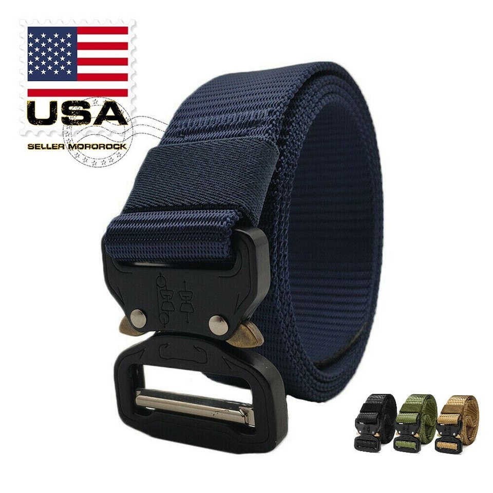 Casual Military Tactical Belt Mens Army Combat Waistband Rescue Rigger ...