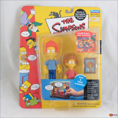 Simpsons Rod and Todd Flanders playmates series 9 - worn dented ...