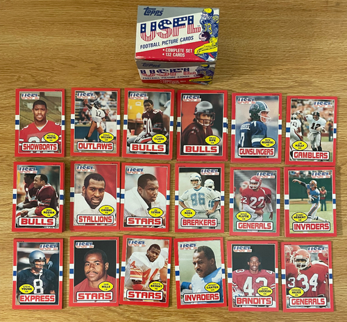 1985 Topps USFL Football Complete Set (1-132) NrMt-Mt Young Flutie ...