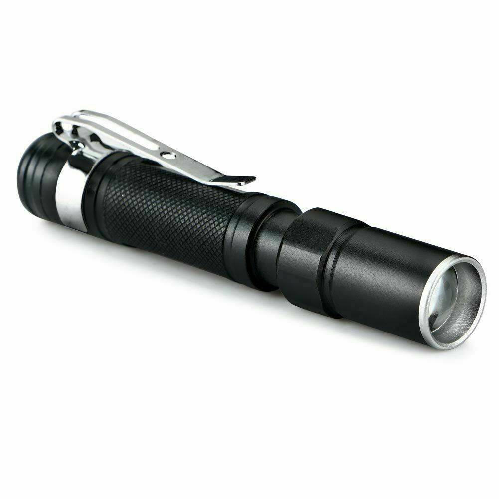 Waterproof 8000LM Pocket LED Flashlight Zoomable Mini Torch Penlight ...