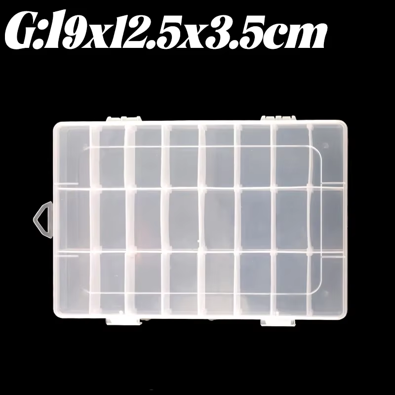 8 Styles Clear Plastic Jewelry Storage Case Small Boxes Storage Case ...