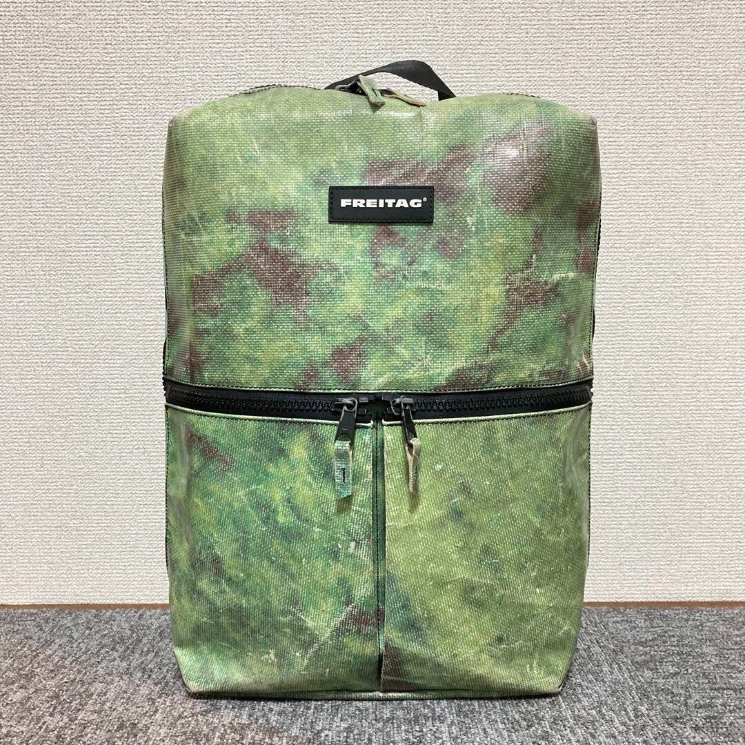 FREITAG F49 FRINGE Backpack Classic Bag Green Rare Old Model FREITAG F49 FRINGE Backpack Classic Bag Green Rare Old Model