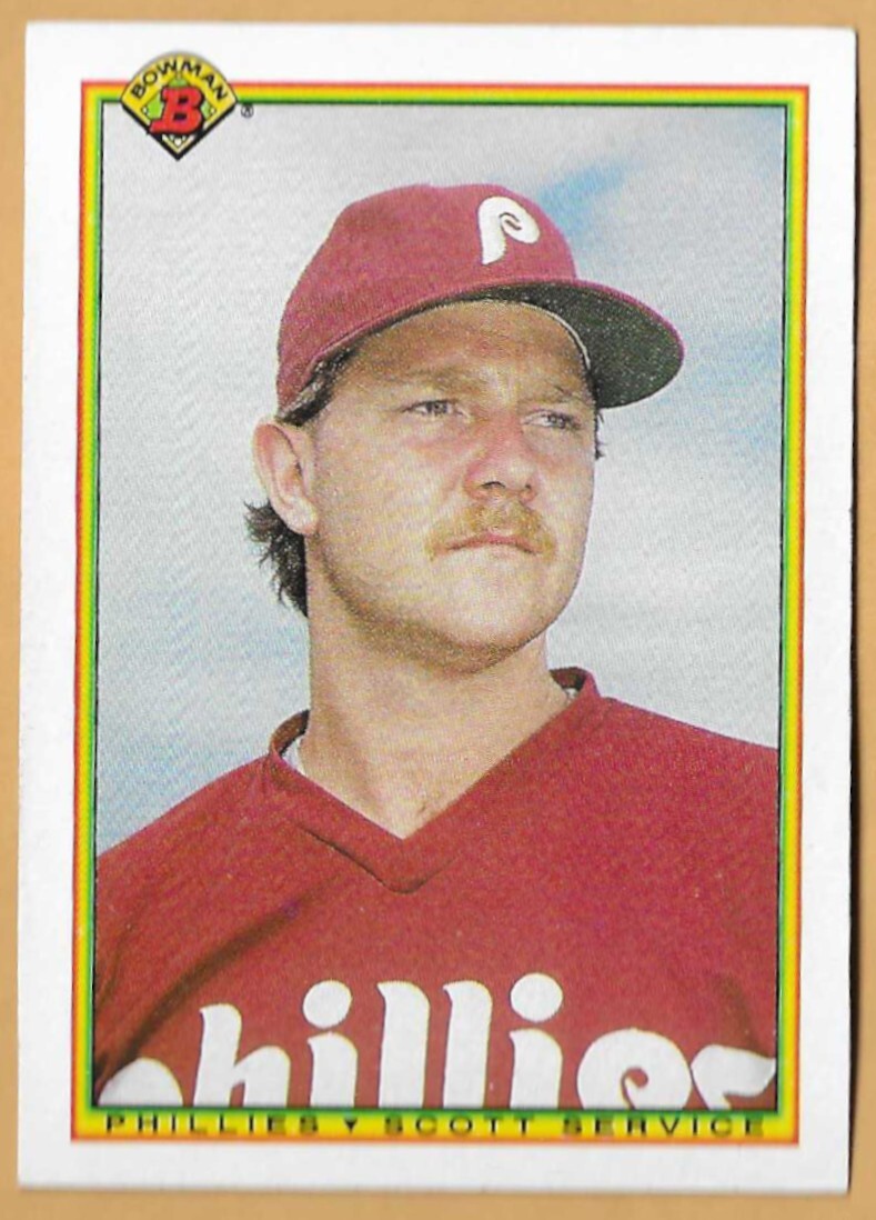 SCOTT SERVICE PHILADELPHIA PHILLIES #143 - BOWMAN NM-MT 1990 | eBay