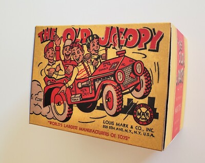 Marx The Old Jalopy Campus Boys Empty Box for Tin Wind Crazy Car Toy | eBay
