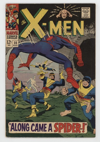 Uncanny X-Men 35 Marvel 1967 FN VF Spider-Man 1st Changeling Dan Adkins ...