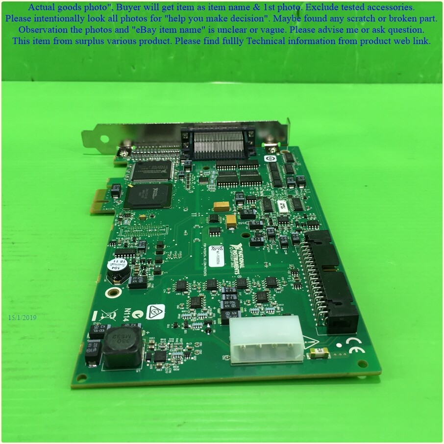 NI PCIe-6323 194986E-02L, DAQ card as photo, sn:0686,NEW opened bag ...
