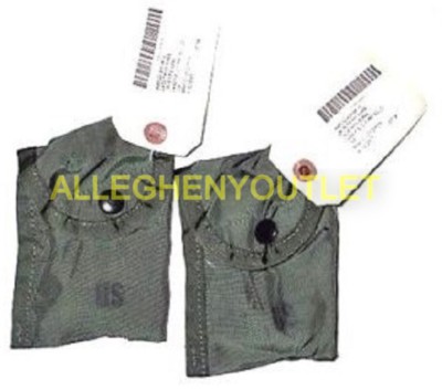 LOT OF 2 MILITARY ISSUED COMPASS / FIRST AID POUCHES OD GREEN ALICE LC ...