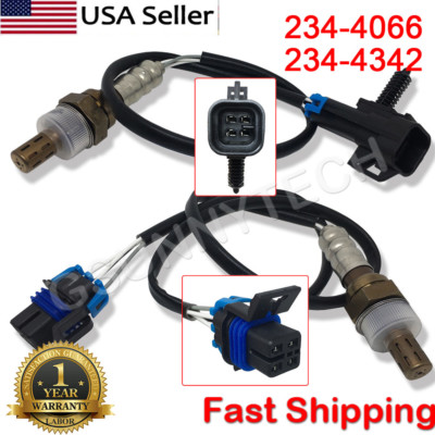 2pcs Oxygen Sensor O2 Upstream & Downstream for 2005-2008 Chevrolet ...