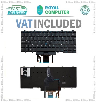 Dell Latitude E5470 E7470 7480 7490 BACKLIT UK Keyboard - FAST DISPATCH ...