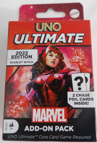 UNO Ultimate Marvel ADDON Pack SCARLET WITCH 2022 Edition HHV92 chase ...