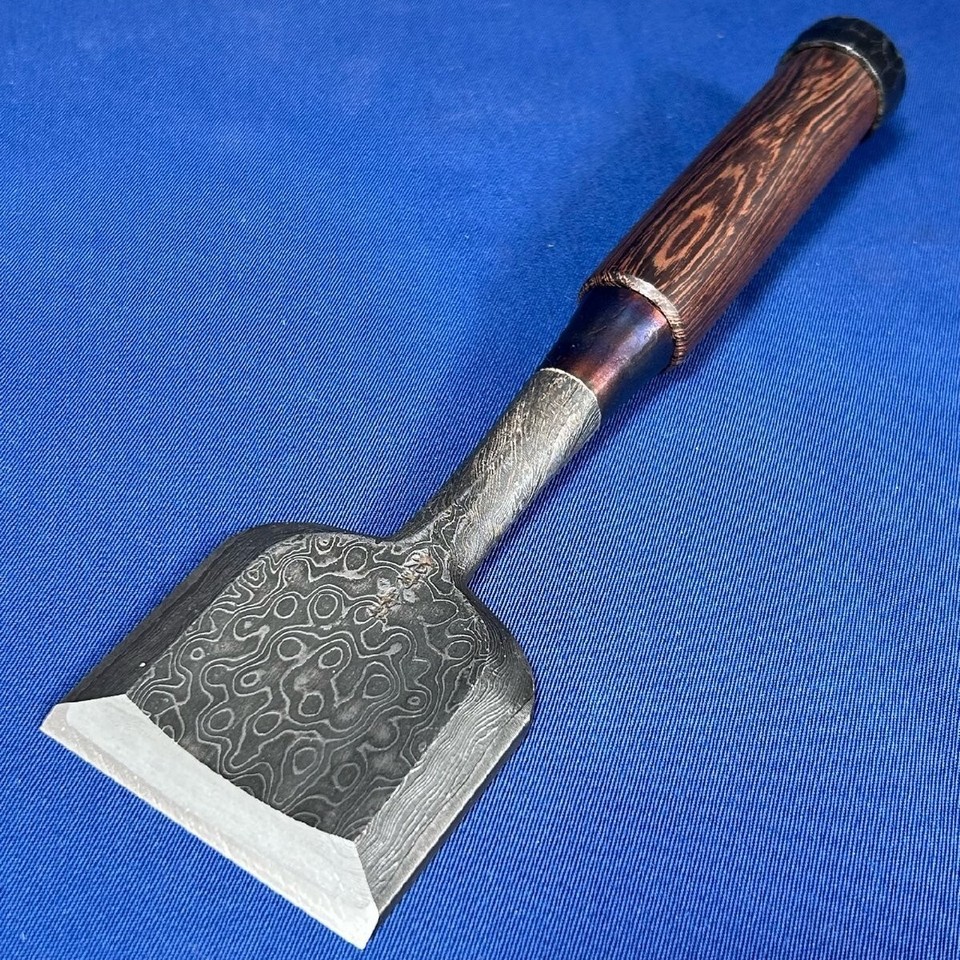 Genju Funahiro Oire Nomi Damascus Mokume Japanese Bench Chisels Set of ...