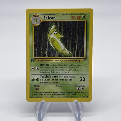1st Edition Metapod (Safcon) 54/102 - NM Near Mint German Base Set ...