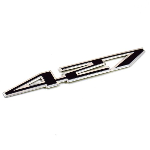 427 Aluminum Emblem Badge Decal Black & Silver for Chevy Corvette Z06 ...