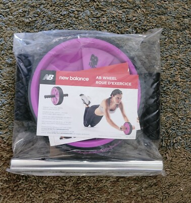 New Balance Ab Wheel Fuchsia Lightweight Portable Core Strength Balance ...