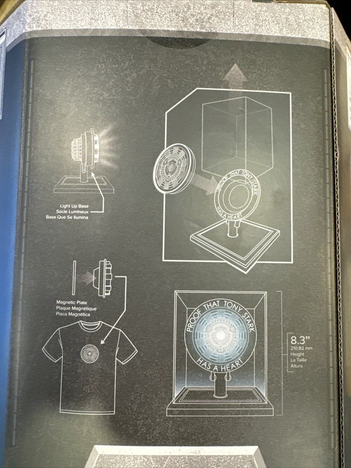 Disney Parks Marvel Avengers Iron Man Tony Stark Mark 1 Arc Reactor ...