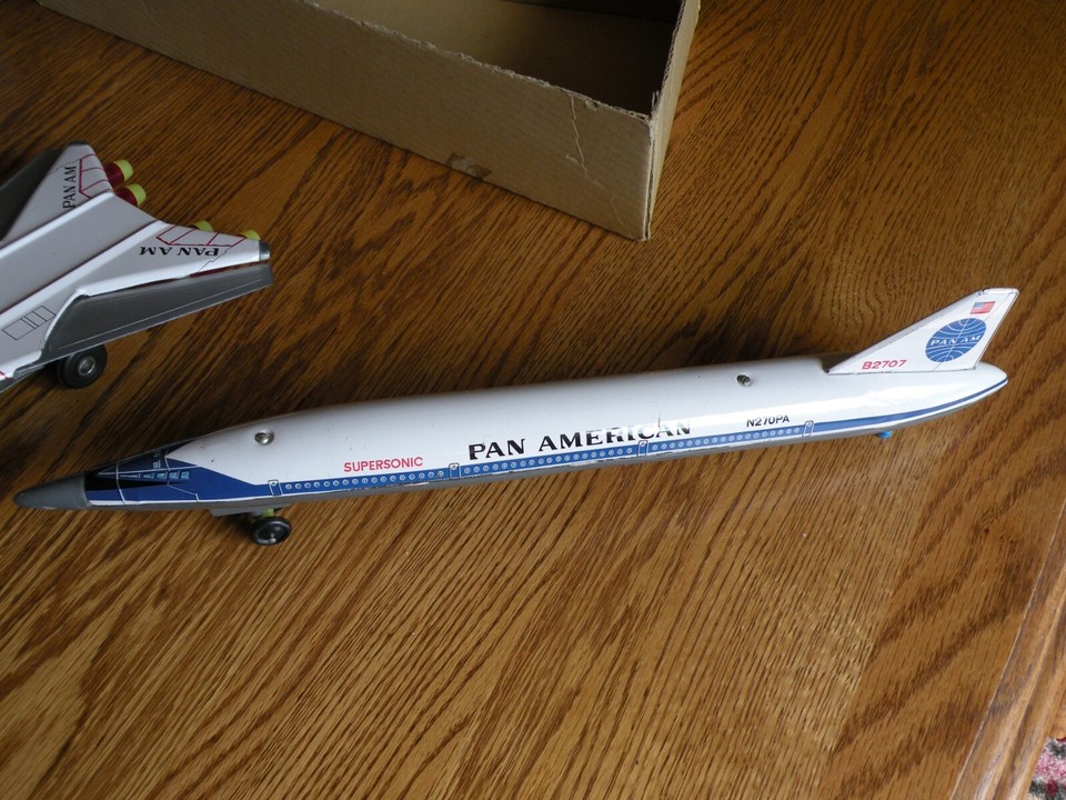 Vintage mid 1960's Daiya Pan Am Boeing 2707 SST Concorde Battery ...