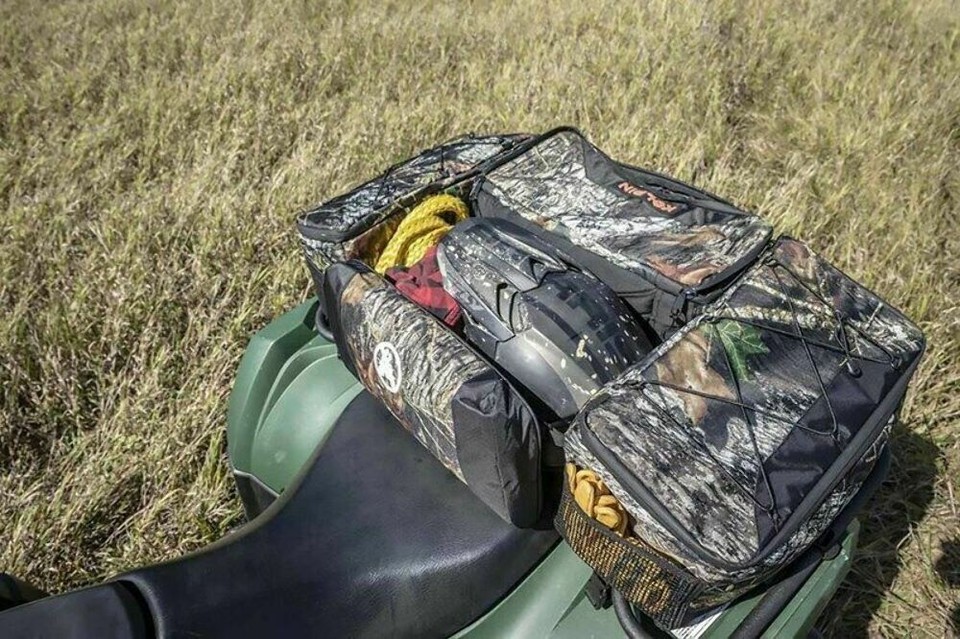 Kolpin Universal ATV Rear Rack Pack Cooler Seat Storage Cargo Bag Mossy ...