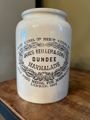antique james keiller sons roll top 2# jar marmalade jar london 1862 | eBay