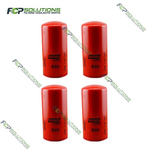 4 x B95 Baldwin Oil Filter - Xref 25010495, 1-13240046-1, 4175914 ...