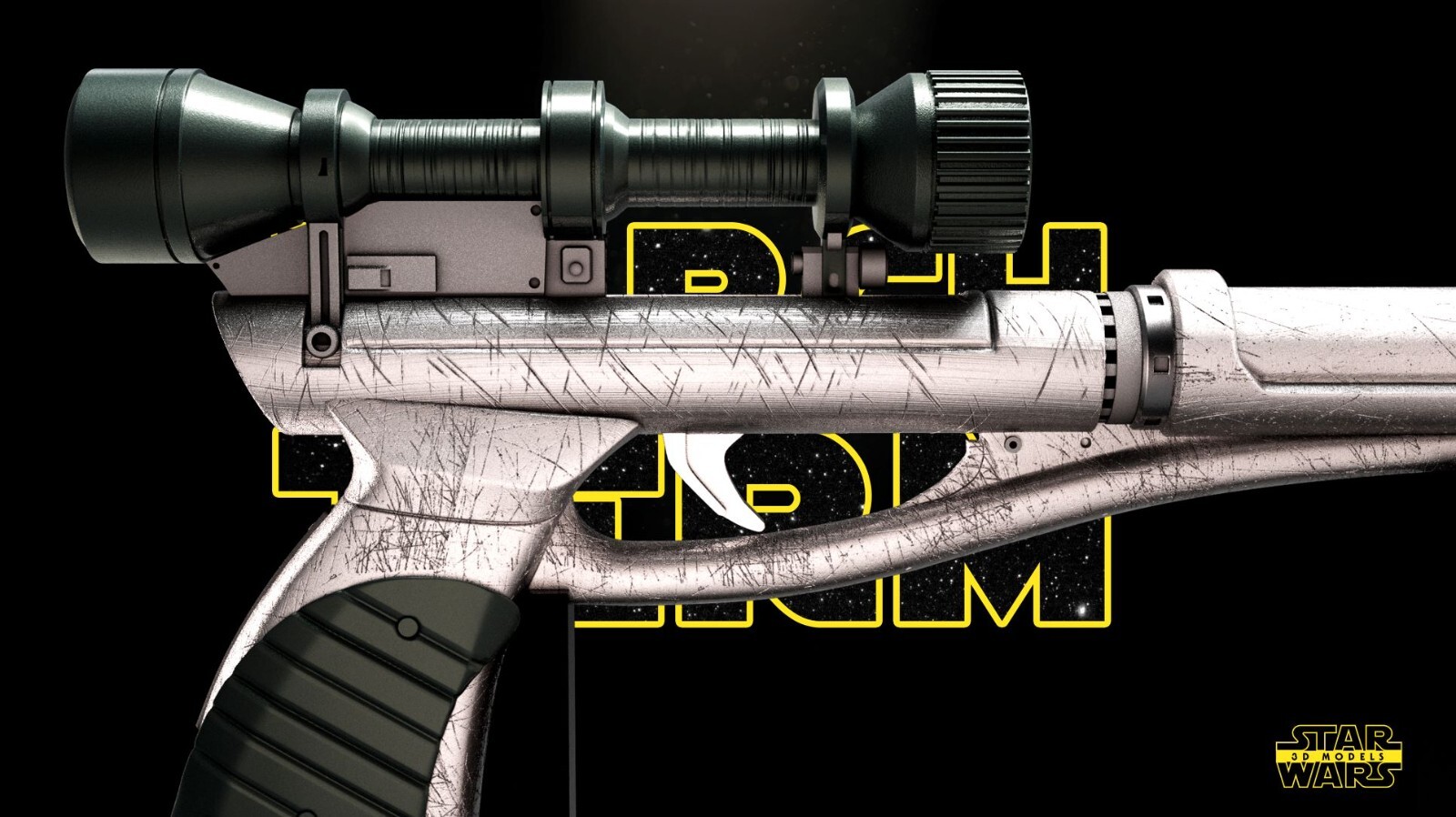 CAD BANE BLASTER PISTOLS Replica Star Wars Cosplay Resin Model Kit | eBay