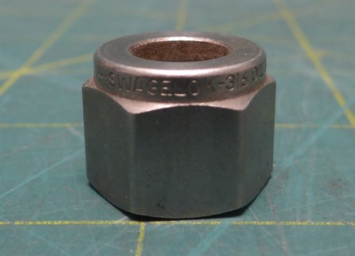 Swagelok Nut for 1/2 in Tube Fitting 316 Stainless Steel SS-812-1 Hex 5 ...