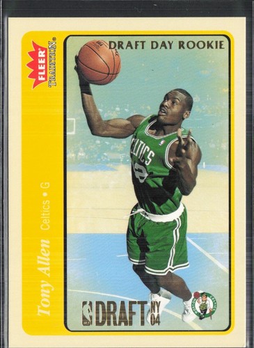 2004-05 Fleer Tradition #245 Tony Allen Draft Day Rookies #/375 RC ...