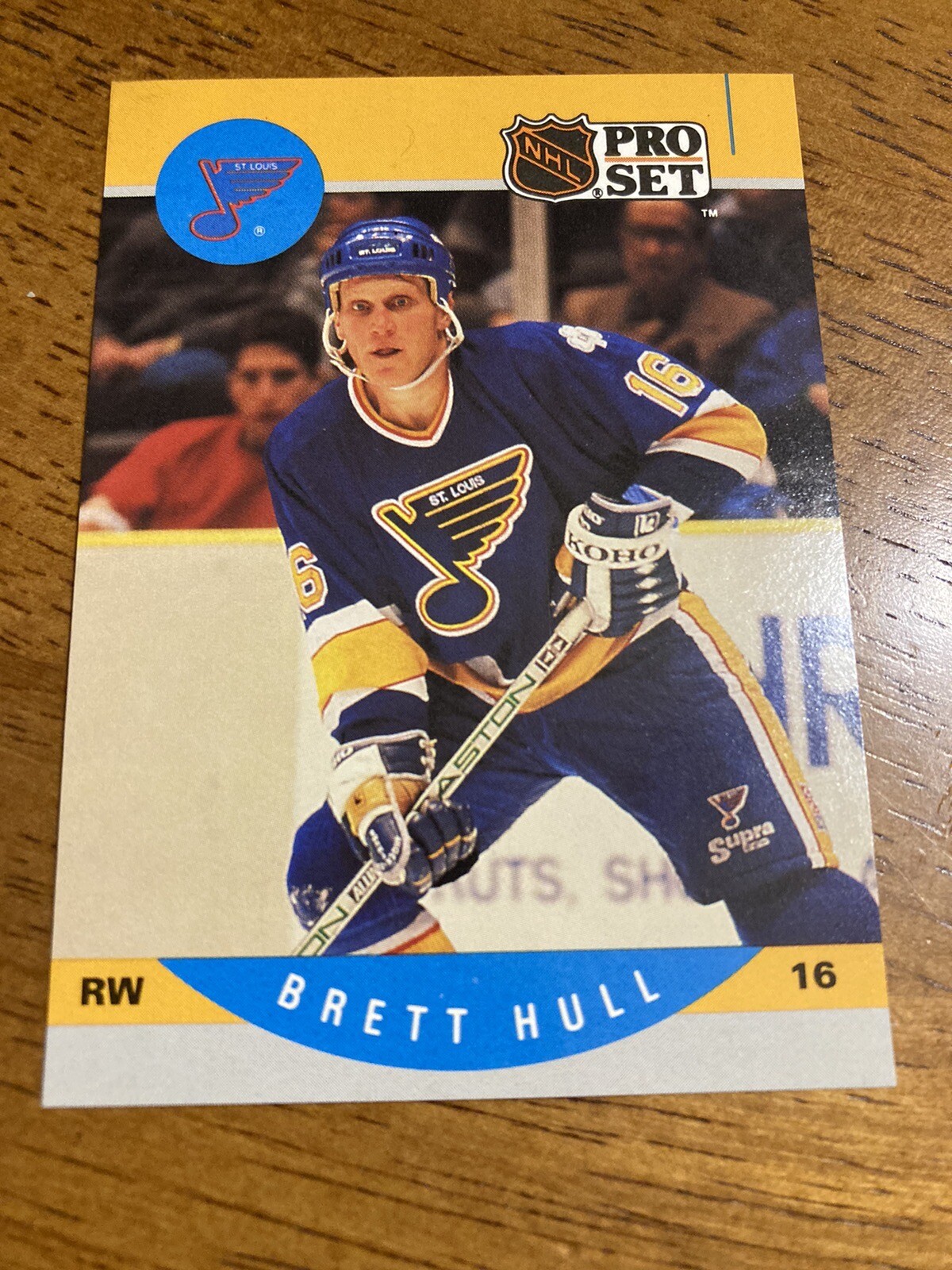 1990 Pro Set Brett Hull Promo St. Louis Blues #1 | eBay