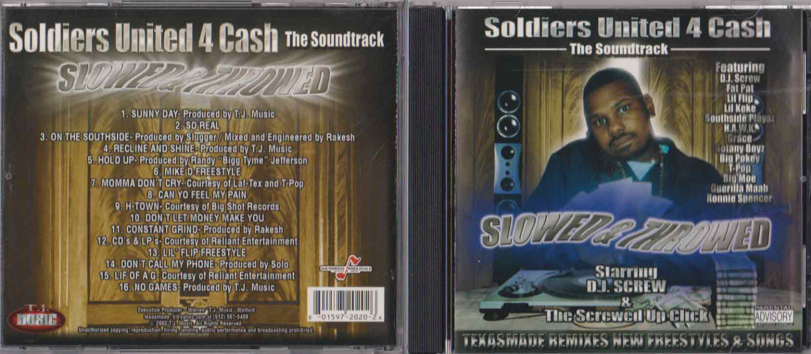 DJ Screw x Screwed Up Click - Soldiers United 4 Cash Texas Rap G-Funk ...