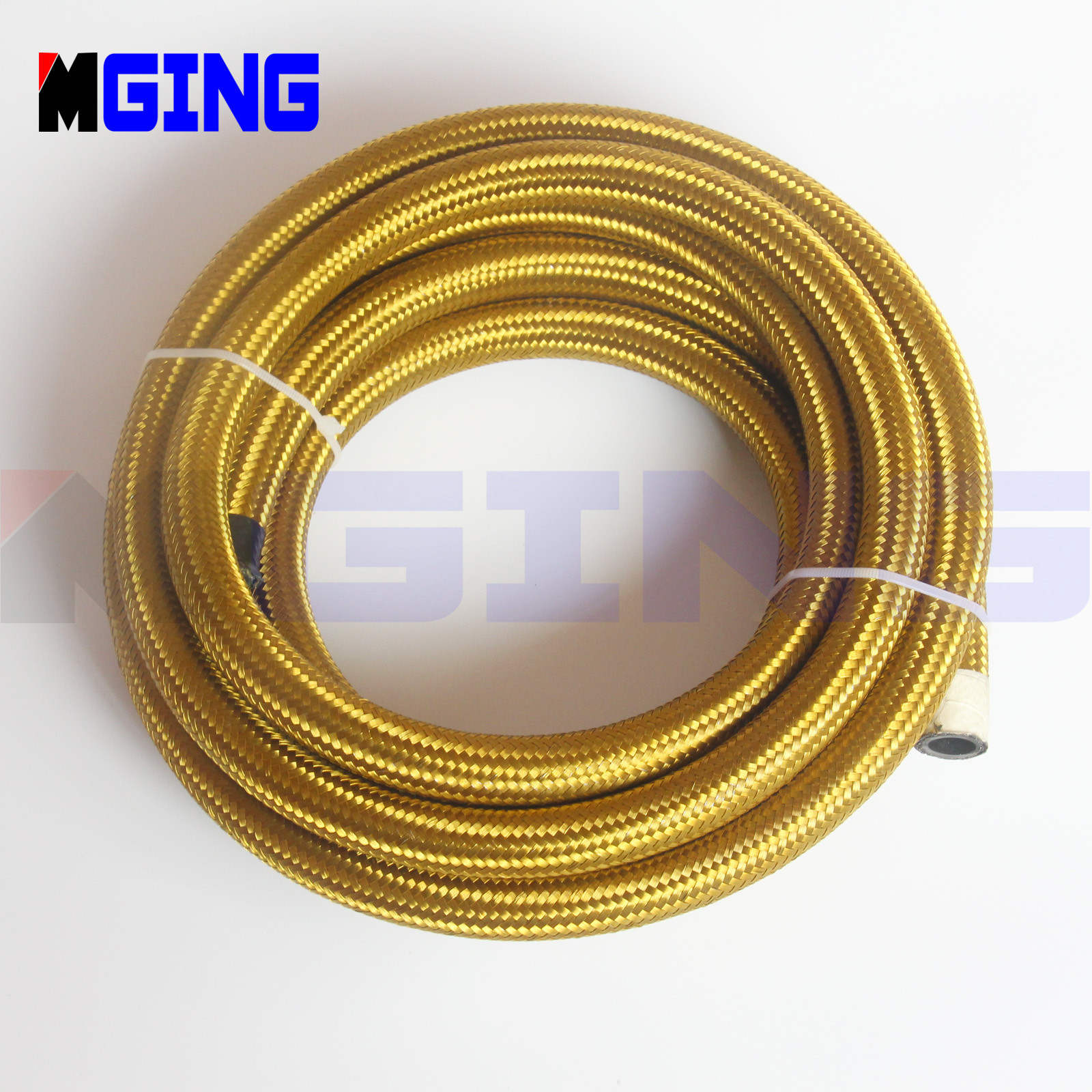 8-an an-8 8 Stainless Steel Braided Fuel Line Gas Oil Hose 5M 16.4FEET ...