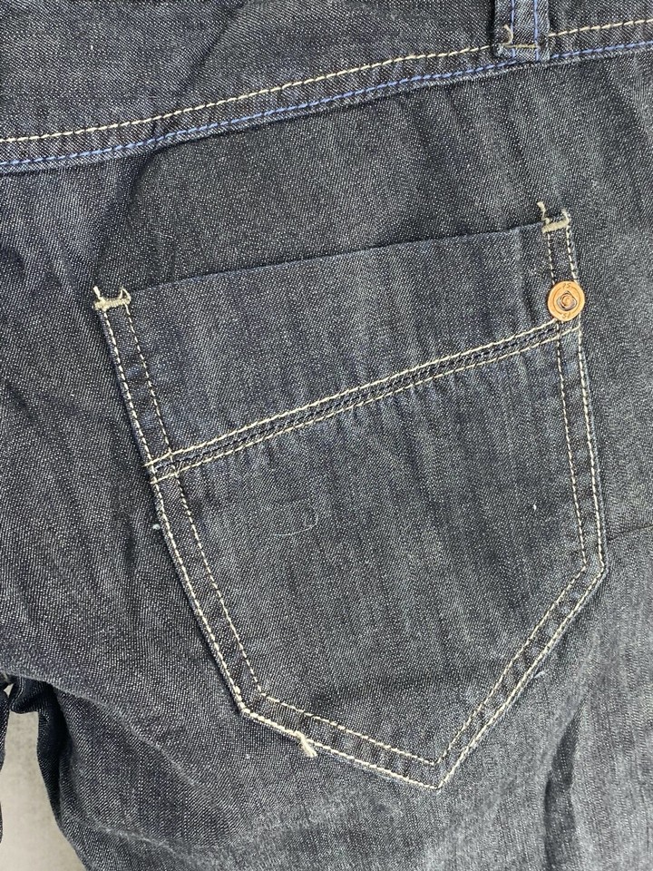 Fishbone 31 Jeans (32x22.5) Capri Denim Medium Dark Wash EUC (W4689-M9 ...