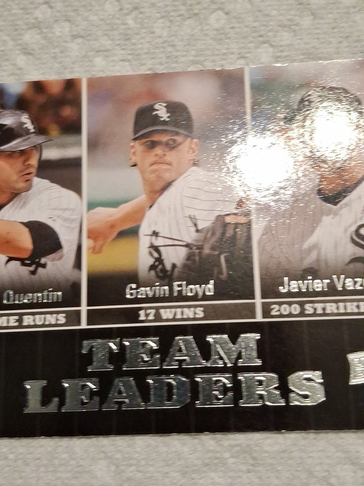 2009 Upper Deck - Team Leaders Javier Vazquez, Carlos Quentin, Gavin ...