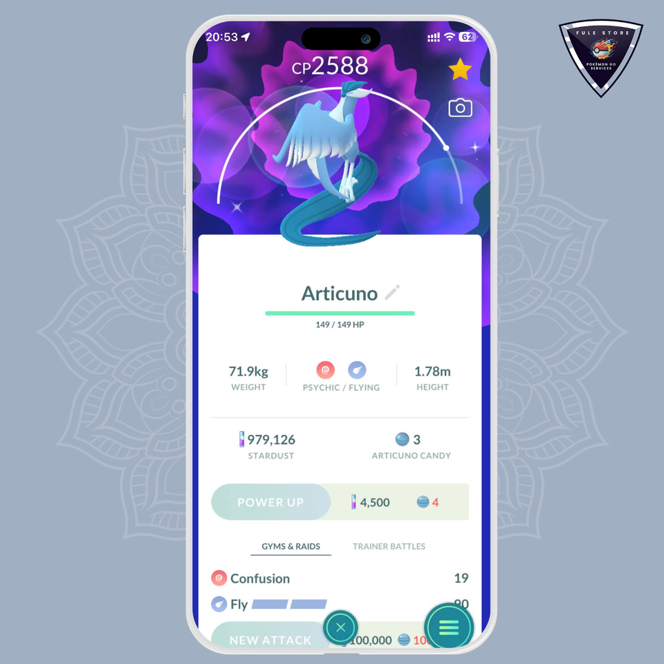 Pokémon-Go Shiny Galarian Moltres - Zapdos - Articuno - Trade ...