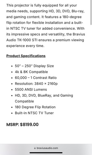 Bravius Smart Projector | eBay