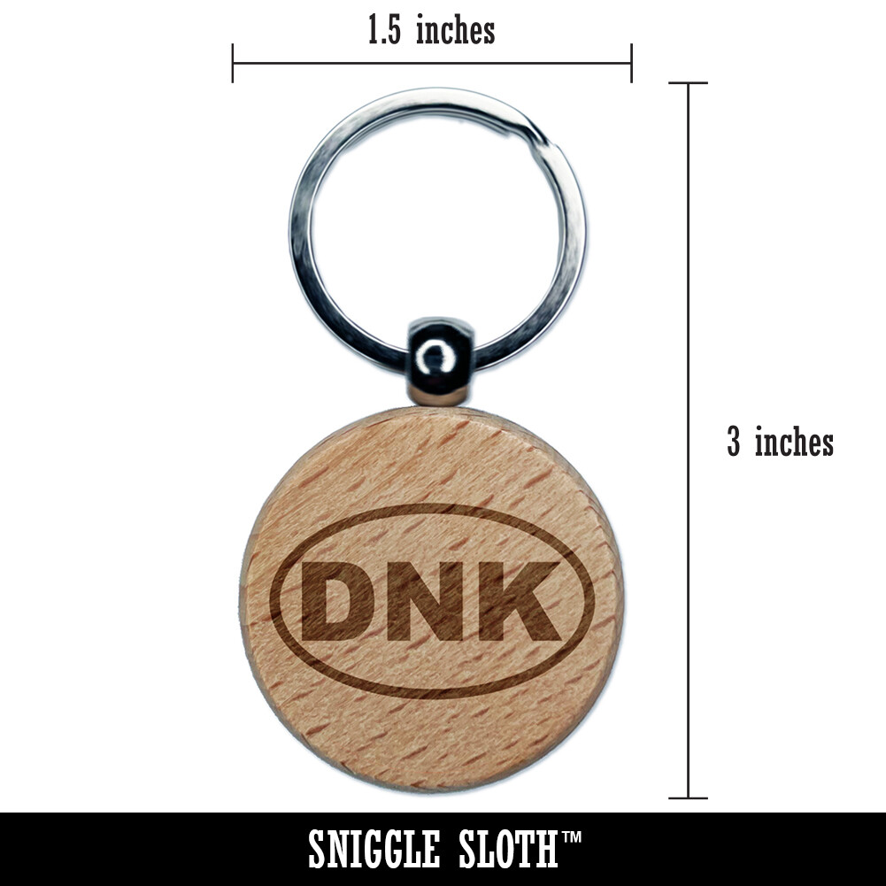 Denmark DNK Engraved Wood Round Keychain Tag Charm | eBay