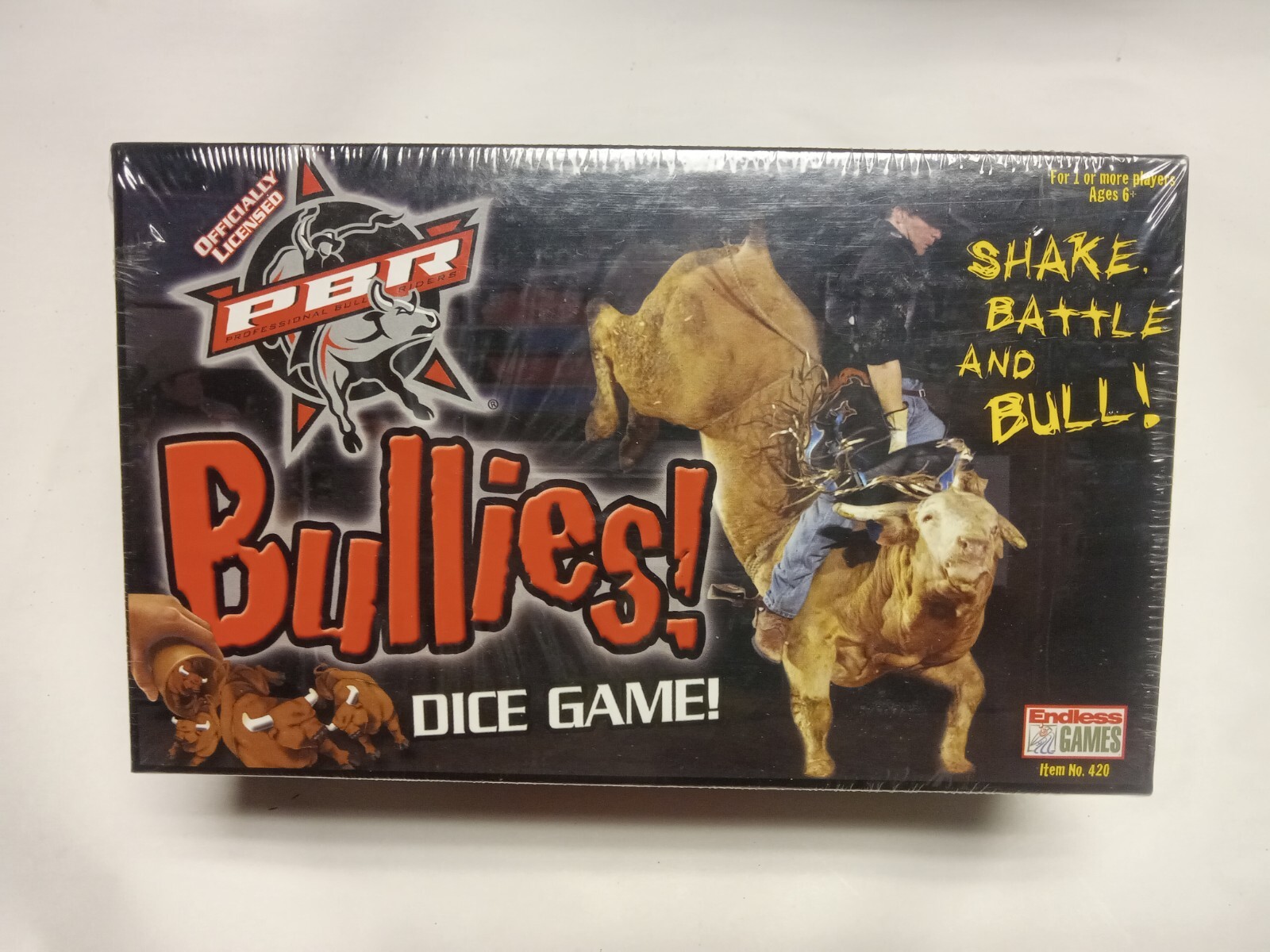 PBR Professional Bull Rider BULLIES! Dice Game OFFICIALLY LICENSED New ...